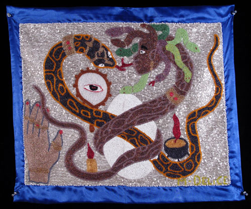 Indigo Arts Gallery | Haitian Art | Vodou Flags from Mireille Delice